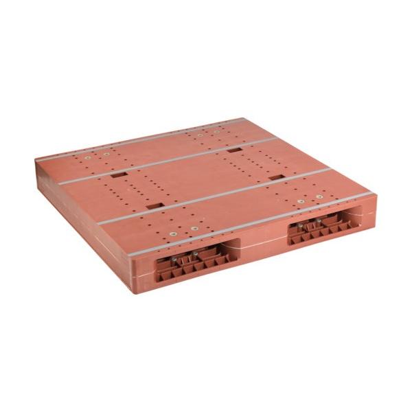 ■特徴 ガスアシスト成形により、強さと軽さを両立したパレットです。  2点支持下の自動倉庫での使用にも対応可能です。  （条件は必ずご相談下さい） 積載面は滑り止めテープ付きです。  滑り易い積載物もガッチリホールドします。  1100×1...