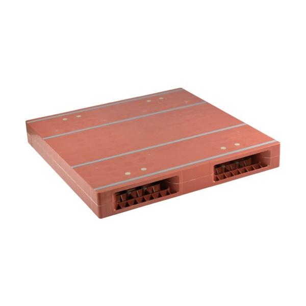 ■特徴 ガスアシスト成形により、強さと軽さを両立したパレットです。  2点支持下の自動倉庫での使用にも対応可能です。  （条件は必ずご相談下さい） 積載面は滑り止めテープ付きです。  滑り易い積載物もガッチリホールドします。  積載面フラッ...