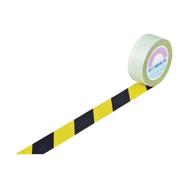 設置が容易なはく離紙付のラインテープです。 表面にポリエステル加工が施されており耐久性に優れています。 剥離紙が付いており、“貼り易さ”の面でも優れた商品です。 用途 屋内用。 室内床の区域表示、案内路表示、危険表示等に。 粘着力:19.1...