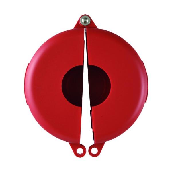 ハンドルを包み込む様に収納し確実にロックすることで、誤操作などによる事故を防ぎます。 耐久性、耐薬品性などに優れたプラスチック製です。 用途 バルブの誤操作防止に。 適応ハンドル径(mm):127〜165.1(5〜6.5インチ) 厚さ(mm...