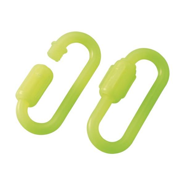 プラスチック製チェーンのジョイント用パーツです。 用途 プラスチックチェーンの連結に。 適合線径(mm):6   【サイズ】 安全標識 【カラー】 蛍光緑 【重量】 8g 【入数】 2個 284118