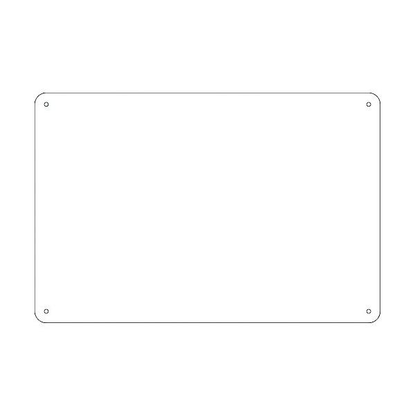 オリジナル標識の製作に便利な無地のスチール製プレートです。 用途 オリジナル標識に。 平板 穴4ヵ所(3.5mmφ穴‐4) 表示内容:白無地タイプ 取付仕様:ビス止め(ビス別売)   【サイズ】 300×200×0.8mm 【重量】 378...