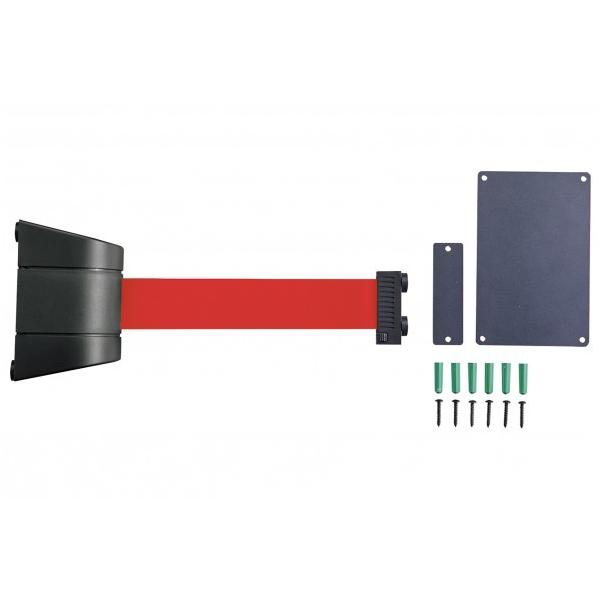 本体、ベルト側ともに強力マグネットが付いているので、鉄素材面に簡単に取り付けることができるベルトパーテーションで、通路などでの立入制限箇所の区分けに最適です。 ベルトは自動巻取り式でフレキシブルな長さ調整が可能です（ベルト受け金具が付属して...