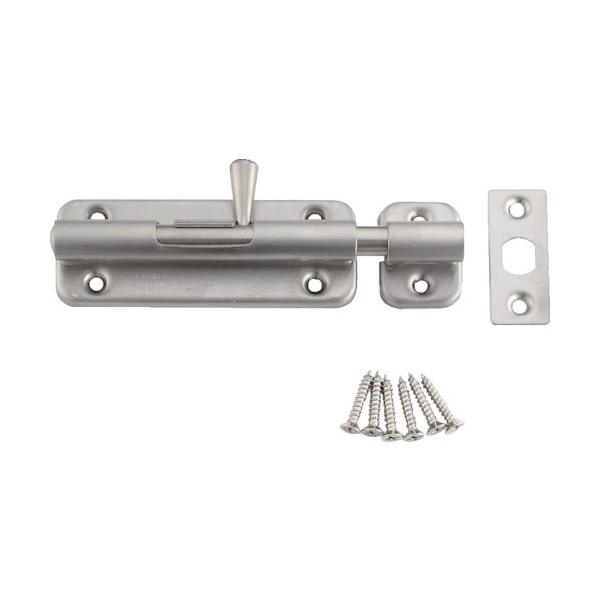 ■特徴 落し棒はばねにより、施錠、解錠それぞれの位置でがたつかず、はずれにくくなっています。 縦、横、どちらの向きでも使えます。 取付場所に合わせて選べる2種類の受座付きです。  ■用途 扉、柵用。  ■仕様 スガツネ工業　ステンレス鋼製　...