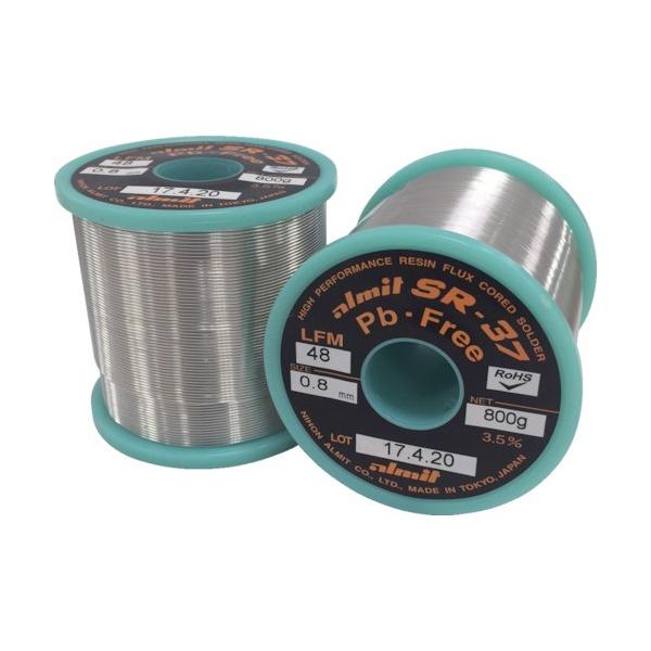 ■特徴 弊社従来品に比べフラックス飛散を約80〜90%低減させました。 環境に優しい飛散防止型の鉛フリーはんだです。  ■用途 精密電気・電子機器の配線、接続。  ■仕様 融点：217〜220℃ フラックス：SR-37、MIL-RA級、JI...