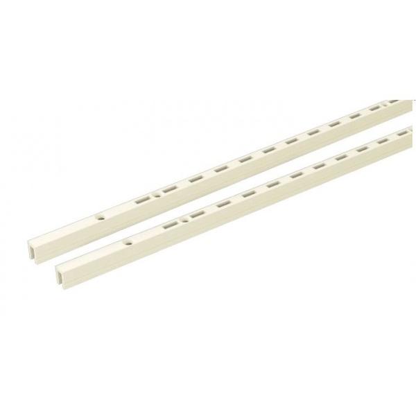 コード:11800503 セット内容:棚柱×2本、ビスL=50×8本 背壁取り付けタイプで、デザイン性の高い棚柱。 ウエア収納に便利なパイプユニットもあります 可動ピッチ19mmで棚間隔を細かく設定可能。 3色のカラー展開で、使い方やコーデ...