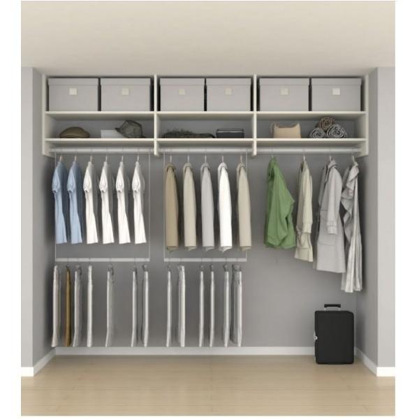 奥行設定:445mm プラン高さ:660mm 天井高さ:2400mm ●セット内容: 側板×1:N3GI-D4H06-2-LW 仕切板×2:N3SI-D4H06-LW 背壁桟木×1:N3SS-W29-LW 棚板(可動・固定兼用)×2:N3T...