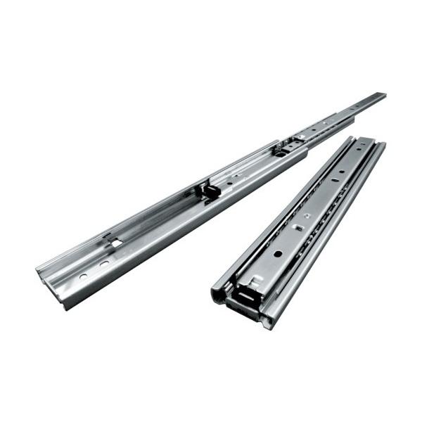 ■特徴 ドロワーメンバーを完全に引き出せるフルトラベルのスライドレールです。 全長が最短の250mmから最長の550mmまであります。 ボールベアリングを採用した精密スライドレールです。  ■用途 住宅設備、工場設備、機械などの引き出し。 ...