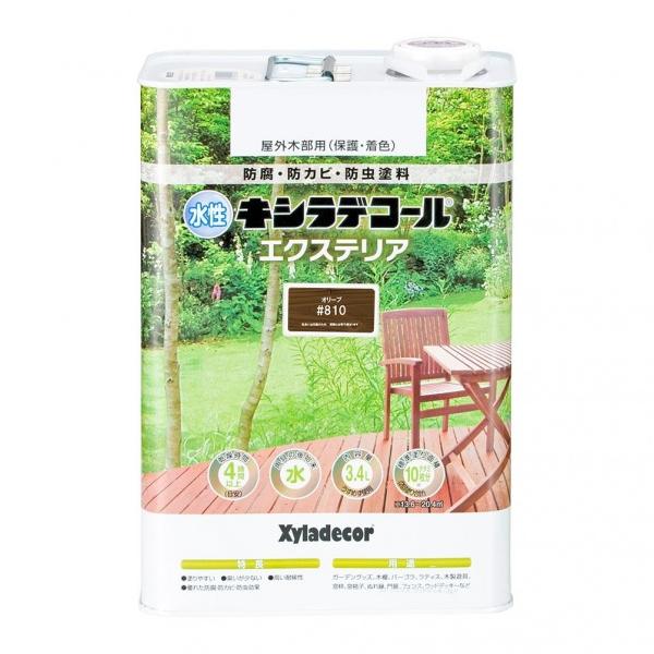 【特長】 ■「トップブランド」 発売以来45年以上の実績を持つトップブランド「キシラデコール」の水性タイプ。  ■「色々なダメージからガード！」 木材の内部に浸透。  内側から防腐・防虫・防カビ効果を発揮します。  ■「長持ちする色合い」 ...