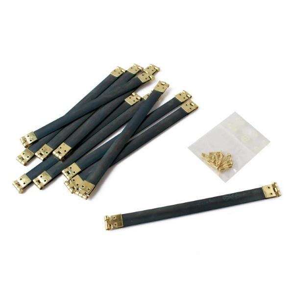サイズ:W14cm×H1cm 素材:鉄 入数:10本入 ポーチの口に使うパーツ。  金具の弾力を利用したバネ口金。  ■サイズ:14cm ■10本 バネ口金、14cm、G、10本、口金、がま口  【カラー】 ゴールド 【入数】 10本 JS...