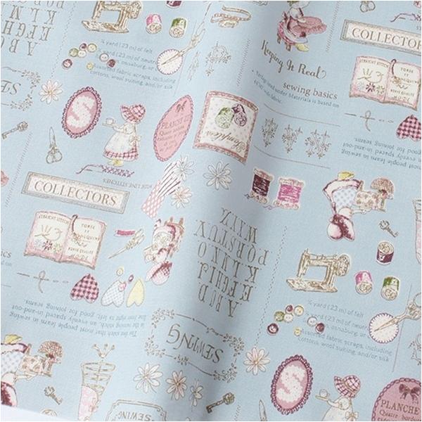 サイズ: 巾約110cm×3mカット 素材: 綿100％ パッチワークにもおすすめのプリント生地です。   ボンネットを被った女の子“スーちゃん”が可愛い「サンボンネットスー」シリーズです。  ■サイズ/巾約110cm×3mカット ■素材/...