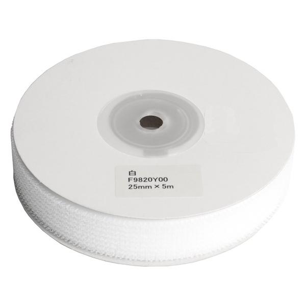 ●本体サイズ:25（21）mm巾×5m  ●素材:ポリエステル100％  ●縫製用タイプ  ●A面:フック面  ●B面:ループ面  ●マジックテープのフックとループの役割を両方兼ね備えた魔法のテープ（面ファスナー）  ●1つの面にA面・B面...