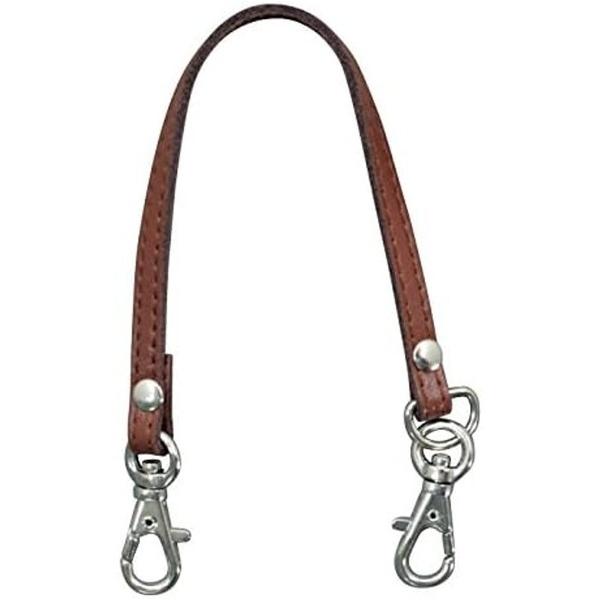 ●入数:1本  ●サイズ:約24cm  ●巾0.6cm  ●金属部分:シルバー  ●素材:牛革  ●牛革床の上部にウレタン樹脂加工の撥水仕様。   ●色落ちしにくく、屈曲に強いストラップです。   【入数】 1本