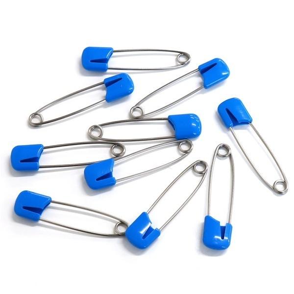 サイズ/全長44mm 幅約10mm 100個入 日本製 カギのかかる安全ピンとしてご家庭や学校、ぬいぐるみ留めにも人気のロングセラー商品「クリッピン」 ■サイズ/全長44mm 幅約10mm■100本入■日本製カギのかかる安全ピンとしてご家庭...