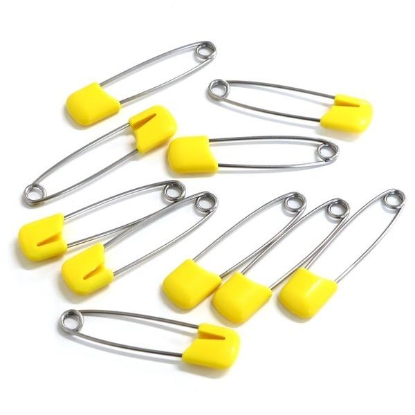 サイズ/全長44mm 幅約10mm 100個入 日本製 カギのかかる安全ピンとしてご家庭や学校、ぬいぐるみ留めにも人気のロングセラー商品「クリッピン」 ■サイズ/全長44mm 幅約10mm■100本入■日本製カギのかかる安全ピンとしてご家庭...