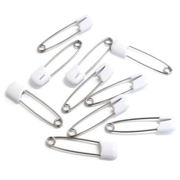 サイズ/全長44mm 幅約10mm 100個入 日本製 カギのかかる安全ピンとしてご家庭や学校、ぬいぐるみ留めにも人気のロングセラー商品「クリッピン」 ■サイズ/全長44mm 幅約10mm■100本入■日本製カギのかかる安全ピンとしてご家庭...