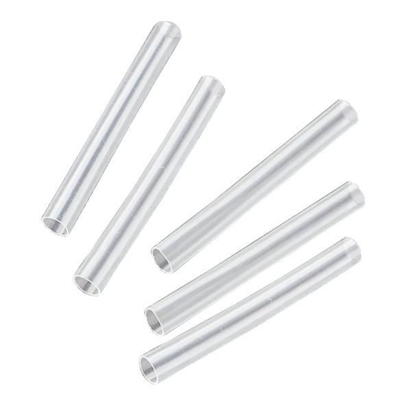 サイズ:対応紐の太さ:3〜4mmの紐用 素材:ポリオレフィン樹脂 入数:5本入り 生産国:日本 お好きな長さにカットしてアイロンなどで温めるとギュッと収縮！ お好きな長さにカットしてアイロンなどで温めるとギュッと収縮！ 紐先の処理が簡単にで...