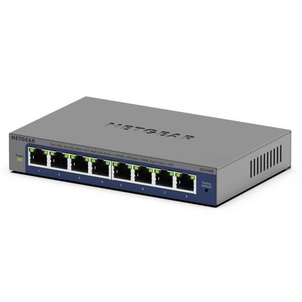 無償保証期間:本体リミテッドハードウェアライフタイムハードウェア保証。  AC電源の場合/AC電源:2年保証。  内蔵電源の場合/本体依存 ギガビット8ポートアンマネージプラス・スイッチ。  デスクトップ型。  VLAN、 QoS、 ブロー...