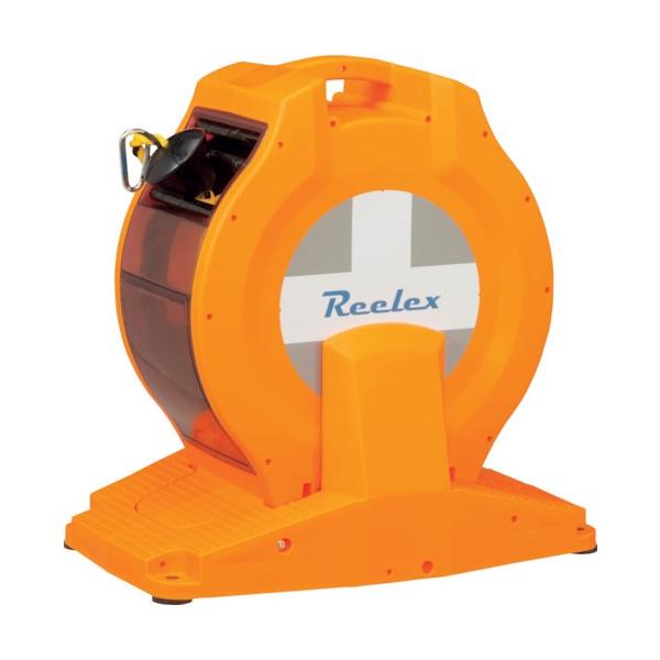 ■特徴 ばねの力でロープの巻き取り・収納が簡単です。 最大20ｍのロープを中間支柱なしで張れます。 非常停止機構付きで、誤って手を離してもロープの巻き取りを停止するので安全です。 どこでも止まるロック機構付きで、任意の長さの引き出しが可能で...