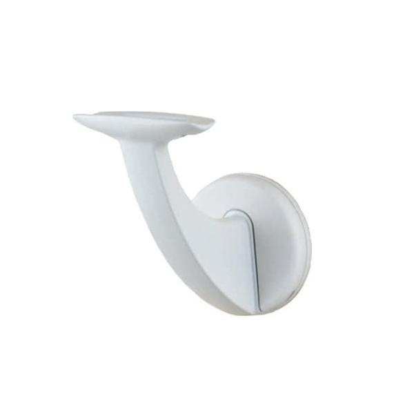 ●使用ネジ: 丸皿?足割 TP3×20:2本 ナベ?足割 TP4×40:4本 ●入 数:小箱4個 対応手すり棒:φ35 取付高:55mm 手すり 手すり棒 手摺り  【カラー】 ホワイト 【入数】 4個 FDK35WH