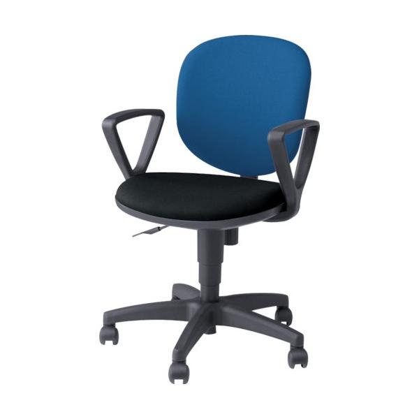 ■特徴 ロープライスのオフィスチェアです。  ■仕様 組立式 背ロッキング機構付 肘付タイプ  ■材質 脚部:ＰＡ＋ＧＦ樹脂成型、双輪キャスター 背部・座部:モールドウレタン 肘部:樹脂成型品   【入数】 1点 SER511FBLB