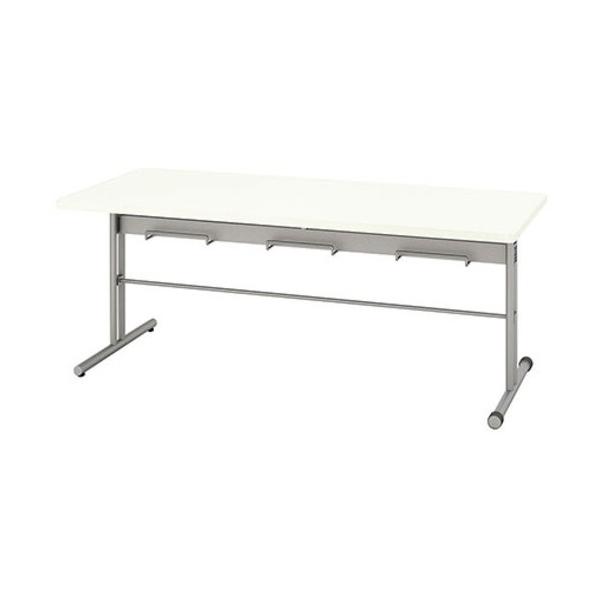 ■特徴 ■用途 ■仕様 天板：メラミン化粧板張りソフトエッジ巻き、脚部：φ25.5mmスチール丸パイプ塗装仕上、ノックダウン式、天板厚：30mm、アジャスター付、イスハンガー付 ■材質 天板：メラミン化粧板張りソフトエッジ巻き、脚部：φ25...