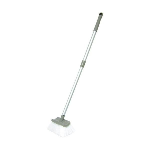 ■特徴 コンパクトサイズのデッキブラシです。 アルミ伸縮柄で全長47〜70cmで使えます。 玄関やベランダの床掃除にピッタリのサイズです。  ■用途 床磨き用。  ■材質 毛：ポリプロピレン 柄：アルミニウム   【入数】 1点 111247