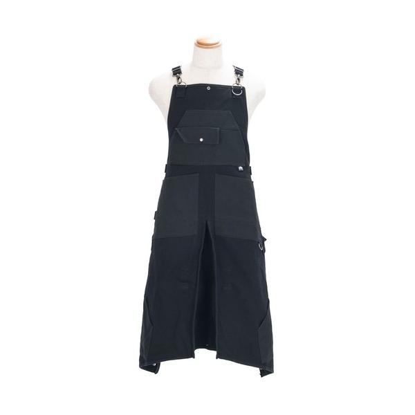 ■特徴 膝まで隠れるエプロン、半分に折って動きやすいベストタイプにもなります。 ■仕様 エプロン、ベスト、バッグとして使える難燃生地のエプロンバッグです。 ■材質 難燃コットン    【サイズ】 L 【カラー】 ブラック 【重量】 950G...