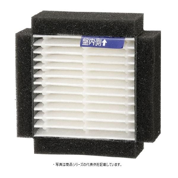 商品画像はイメージ画像です。実際とは異なる場合がございます。 ●塩害用フィルタケースの交換用フィルターとしてご利用ください。 ●寸法 mm: ヨコ85、タテ83、フカサ25 ●除塵率％1: 約90 1.除塵率はJIS B9908 形式2（比...