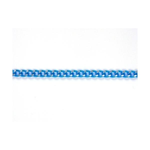 ■特徴 アルミ製のため、軽量で扱い易いです。 未溶接のため、軽量で対象物に取り付けが容易に行えます。  ■用途 パーツとの併用で、転倒防止・連結部品として使用できます。  ■仕様 アルミカラーチェン30m青  ■材質 本体：アルミニウム（A...