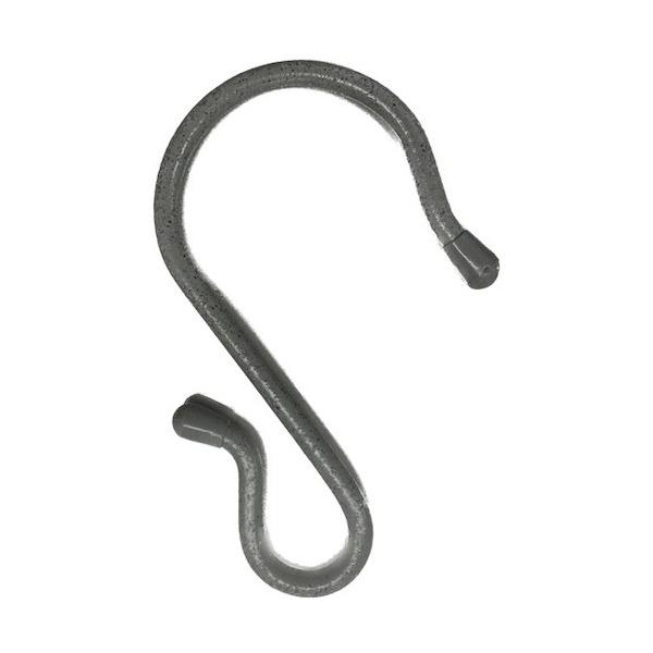 ■特徴 単管パイプに掛けれるSフックです。 ■用途 ケーブルや看板を吊り下げるのに最適です。 ■仕様 仕上がり径6mm（線径5mm） ■材質 鉄（ビニコート） ■注意 荷重をかけすぎないでください。    【カラー】 ストーングレー 【重量...
