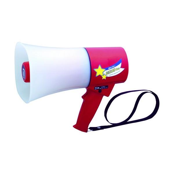 ■特徴 1分間で100リットルの放水に耐える、耐水型メガホンです。 ホーンマウスに蓄光樹脂を採用したため、暗闇で発光します。 小型・軽量・蓄光・耐水強化タイプです。  ■仕様 ストラップ長さ：400mm 保護等級：IP66(JIS C092...