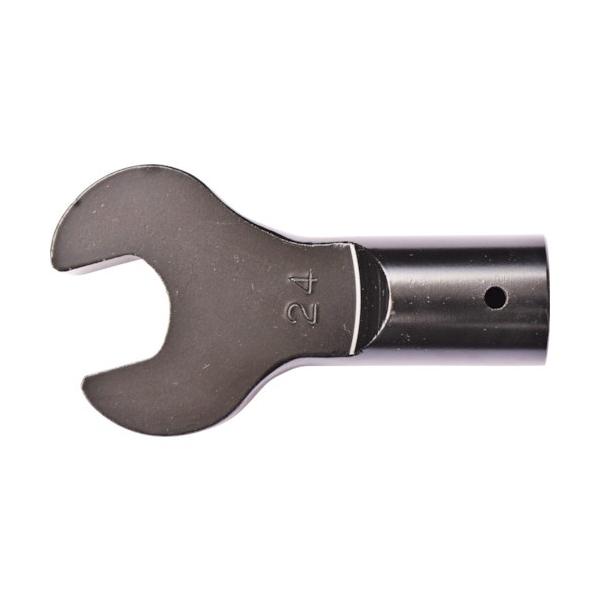 ■特徴 ヘッド交換式トルクレンチ用スパナヘッドです。 ●許容トルク(N・m):25 ●二面寸法(mm):24 ●寸法(mm)頭:45 ●寸法(mm)厚さ:8 ●有効長(mm):45 ●適用トルクレンチ:N6〜N25LCK、N6〜N25SPC...