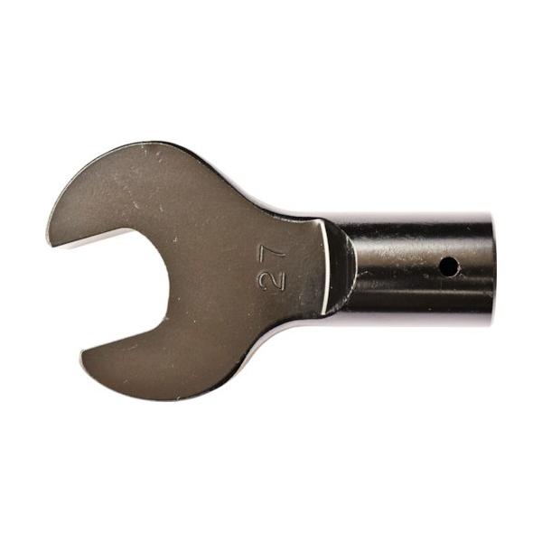 ■特徴 ヘッド交換式トルクレンチ用スパナヘッドです。 ●許容トルク(N・m)：280 ●二面寸法(mm)：27 ●寸法(mm)頭：67 ●寸法(mm)厚さ：16.5 ●有効長(mm)：100 ●適用トルクレンチ：N280LCK、N280SP...