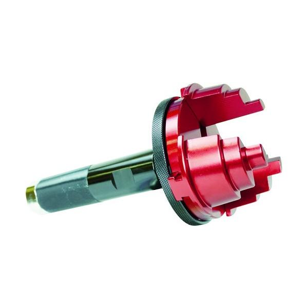 ■特徴 ピラミッド型&amp;チャック方式のためグリップを回すことでサイズが無段階で調整でき幅広いサイズに使用でき大変便利です。 セットしたパーツを保持できるので側面への打ち込み作業も簡単です。 本ツール１つあればアタッチメントをパーツサイ...