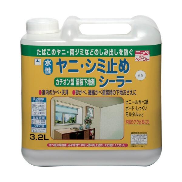 ●特徴: 室内のかべのタバコのヤニ、雨ジミ、油ジミ、木のアクなどのしみ出しを防ぎます。 ビニールかべ紙など各種かべ紙に塗れます。 砂かべ・繊維かべに塗る場合、下地押さえの効果かあります。 各種旧塗膜および上塗りの水性塗料(木部専用塗料は不可...