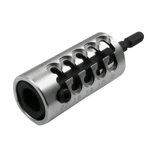 ■特徴 タケノコドリル用ストッパーです。 同じ穴径での連続作業が可能です。 位置調整もネジを緩めるだけで簡単です。 任意のサイズでの穴あけが可能になります。  ■用途 TKS422EG、D4-22S用。  ■仕様 切削可能穴径（mm）：4、...