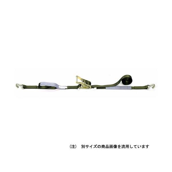 トラック搬送等での積荷の固定。 走行中の衝撃荷重に強い、プロ仕様です。 熱処理済み本体金具に強靭なポリエステルベルト採用の安全設計です。 プロテクター1枚・スリーブ2枚付きです。 ベルト幅:50mm。 固定側ベルト長さ:1M。 巻取り側ベル...