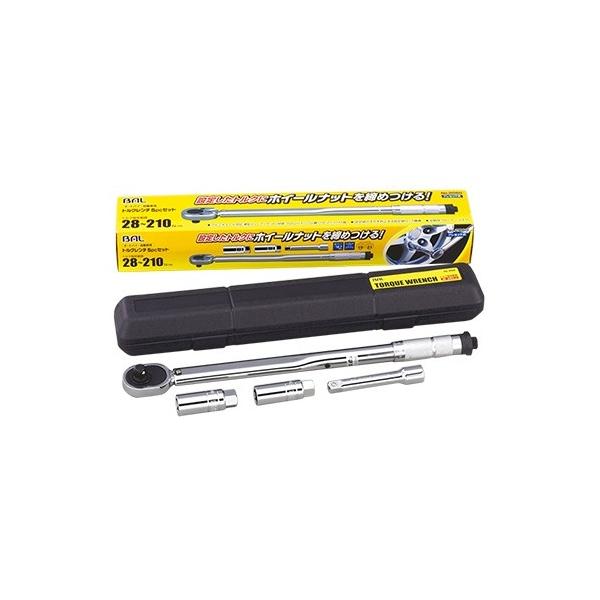 アルミホイール対応薄型ディープソケット(材質:クロムバナジウム鋼)19・21mm付属 設定値のずれを防止する設定値ロック機構付 収納に便利なブローケース付 トルク測定範囲:28〜210N・m 形式:プレセット型(ラチェット式) 角ドライブ:...