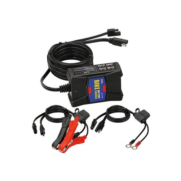 クリップと丸形端子、2種類の充電コードを付属。 3.7mのロングコードで、コンセントの位置から離れた場所でも充電できます。 充電コードを本体から取り外すことが可能。 充電コードを常時バッテリーに接続しておくことで、充電の際にワンタッチで本体...