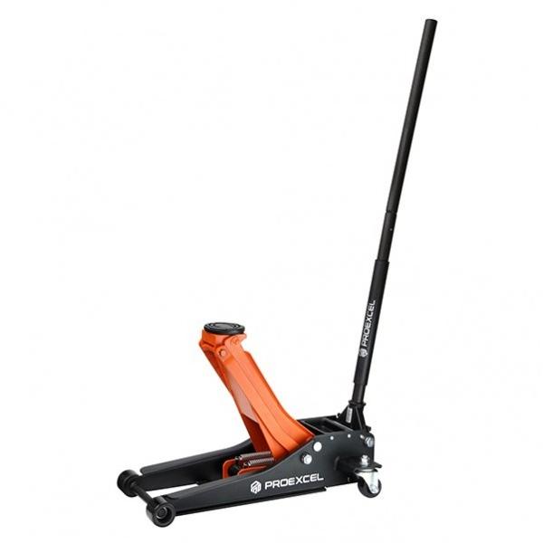 PROEXCEL ガレージジャッキ 3t  最低位:80mm 最高位:500mm ローダウン車対応！  ダブルピストンで作業が早い！  スピードリフト機能  スローダウン機構   ●スローダウン機構搭載  ●最低位80mmでローダウン車にも...