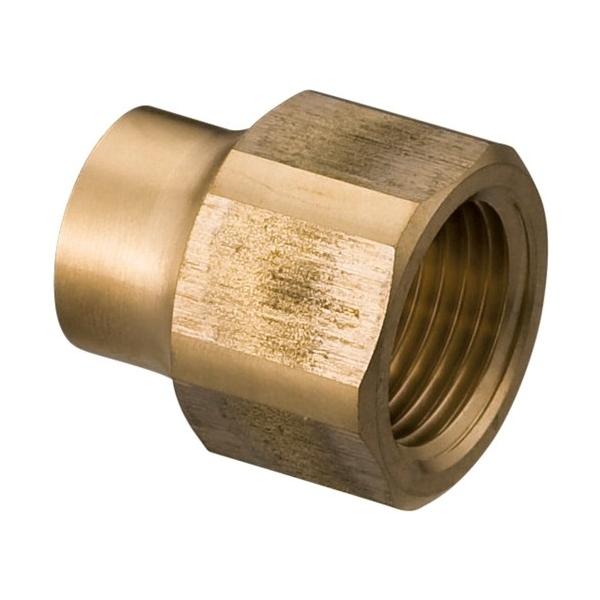 ■特徴 テーパめねじ（Rc）銅管ロウ付用継手です。  ■用途 冷温水・不凍液・油・エアー配管用。  ■材質 本体：CAC406C   【入数】 1点 OS152S