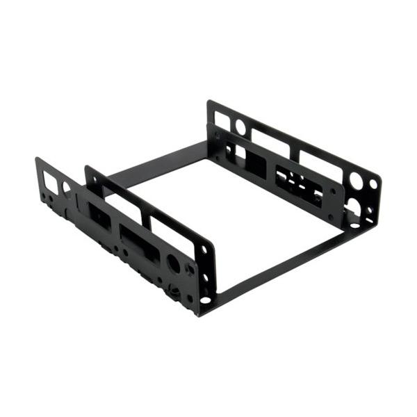 ■特徴 2.5HDD・SSDを3.5ベイに取り付け可能にするブラケットです。 2.5HDD／SSDを3.5ベイで利用可能になります。  しかも、2台取り付け可能です。  ■仕様 2.5インチHDD／SSD×2→3.5インチベイ　スチール製 ...