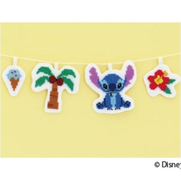 初級~中級向 出来上がりサイズ:縦約10cm×横約25cm キット内容:刺しゅう糸、ビニールキャンバス、クロス針、リボン、ひも、フェルト、カラー図案付説明書 (C)Disney ディズニーキャラクターのクロス・ステッチキットで楽しく手づくり...