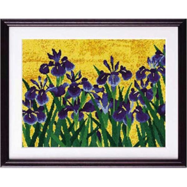 セット内容:25番刺繍糸、刺繍布(オリムパスNo.3800布アイーダ)、クロス針、説明書 用意するもの:はさみ、糸、テープ、アイロン、額W-31使用マット紙付(別売) 出来上がりサイズ:額外径約縦41cm×横48.2cm、額内径約縦36.6...