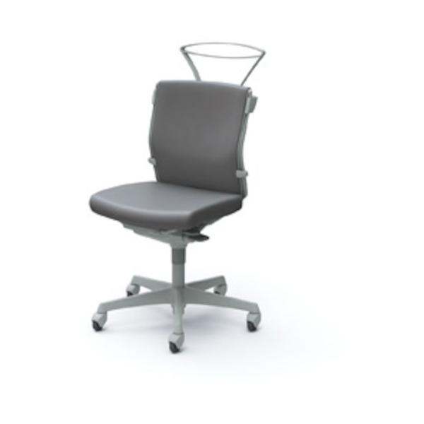 ■仕様 エスクードチェアローバック肘なし グレーシェルゴムキャスターハンガー付    【重量】 19KG 【入数】 1点 【原産国】 000 C434CRPB24