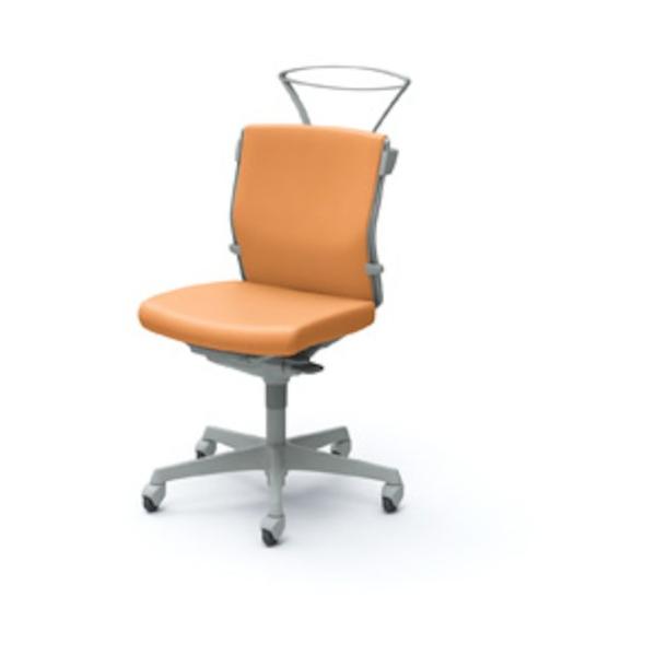 ■仕様 エスクードチェアローバック肘なし グレーシェルゴムキャスターハンガー付    【重量】 19KG 【入数】 1点 【原産国】 000 C434CRPB29