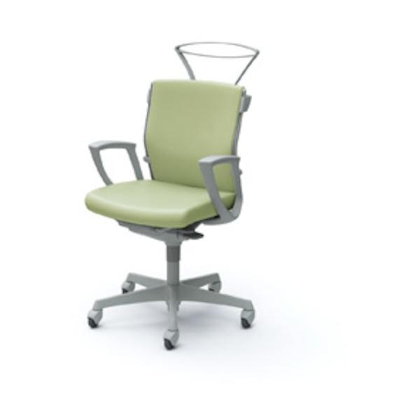 ■仕様 エスクードチェアローバックリング肘付 グレーシェルゴムキャスターハンガー付    【重量】 21KG 【入数】 1点 【原産国】 000 C444CRPB22