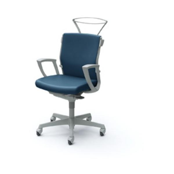 ■仕様 エスクードチェアローバックリング肘付 グレーシェルゴムキャスターハンガー付    【重量】 21KG 【入数】 1点 【原産国】 000 C444CRPB27