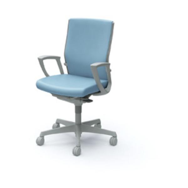 ■仕様 エスクードチェアハイバックリング肘付 グレーシェル双輪キャスター    【重量】 21KG 【入数】 1点 【原産国】 000 C445GRPB21